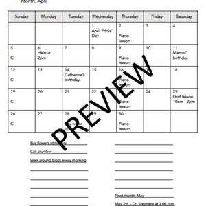 Calendar Questions Worksheet for Language Therapy | Fillable, Printable ...