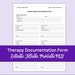 Speech Therapy Documentation Form | Editable, Fillable, Printable PDF ...