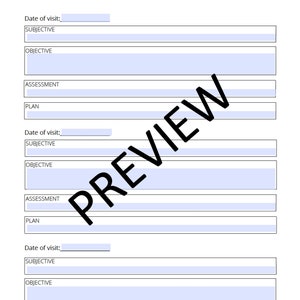 Speech Therapy SOAP Note Multi | Editable, Fillable, Printable PDF - Etsy