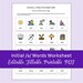 Initial /s/ Words Worksheet for Speech Therapy | Fillable PDF With ...