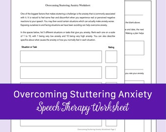 Reading Passages Worksheet for Stuttering Practice (upper Level) for ...