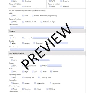 Oral Motor Assessment for Speech Therapy | Fillable, Printable PDF - Etsy