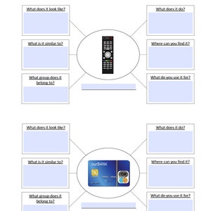 Semantic Feature Analysis Worksheet for Aphasia | Editable, Fillable ...