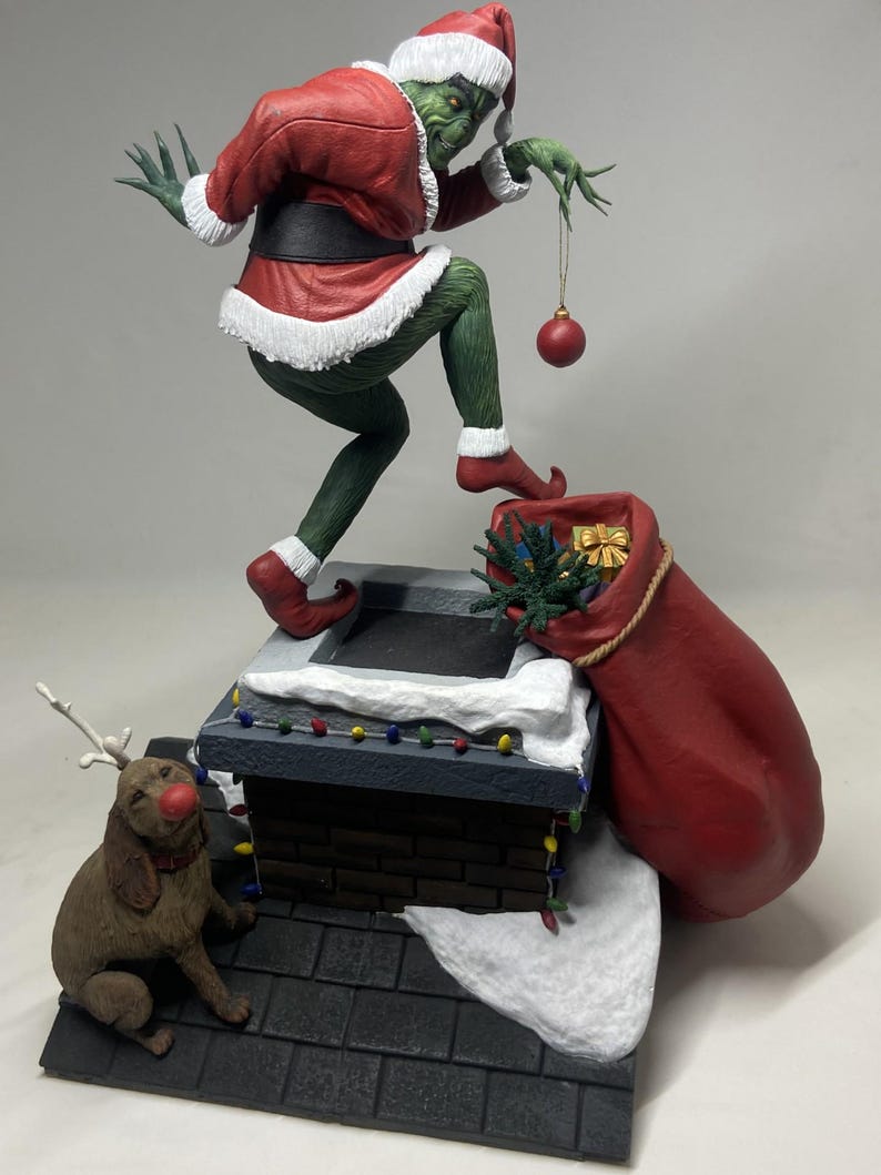 The Grinch & Max (29 Cm) Figure | Grinch Christmas Fan Art | 3D Printed ...