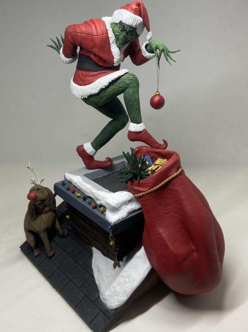 The Grinch & Max (29 Cm) Figure | Grinch Christmas Fan Art | 3D Printed ...