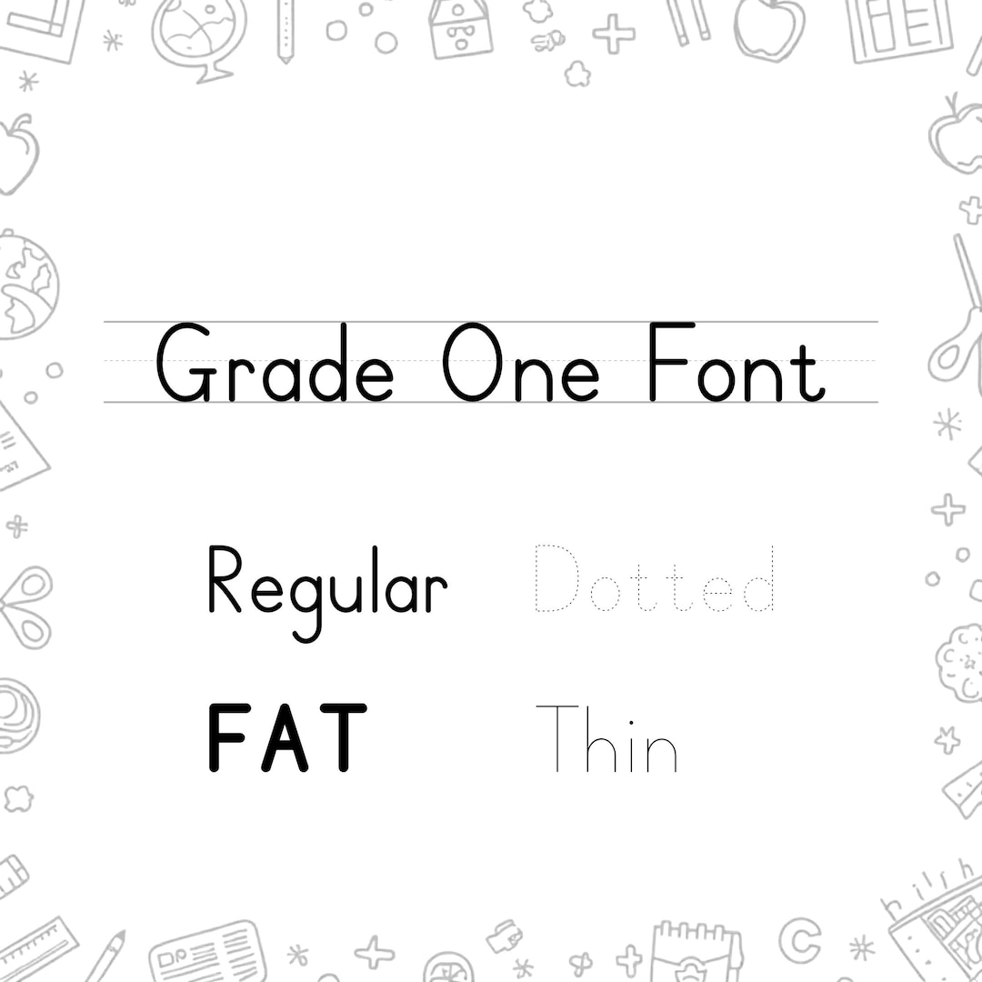 Grade One Font for Teachers and Parents, South Africa Letter Forms ...