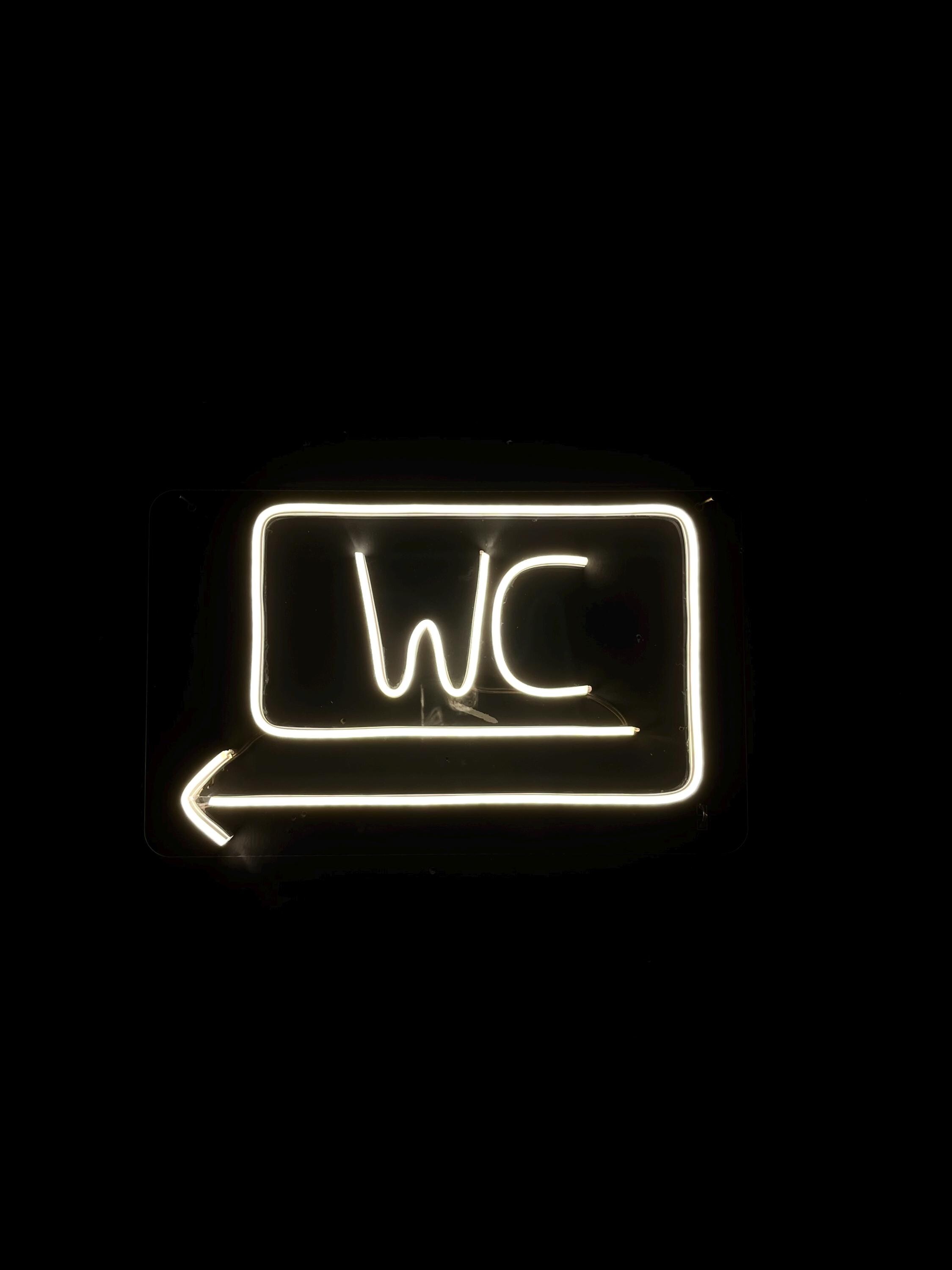 Wc Logo Neon Sign, Wc Neon, Wc Neon Sign, Neon Sign,bar Neon Sign, LED ...