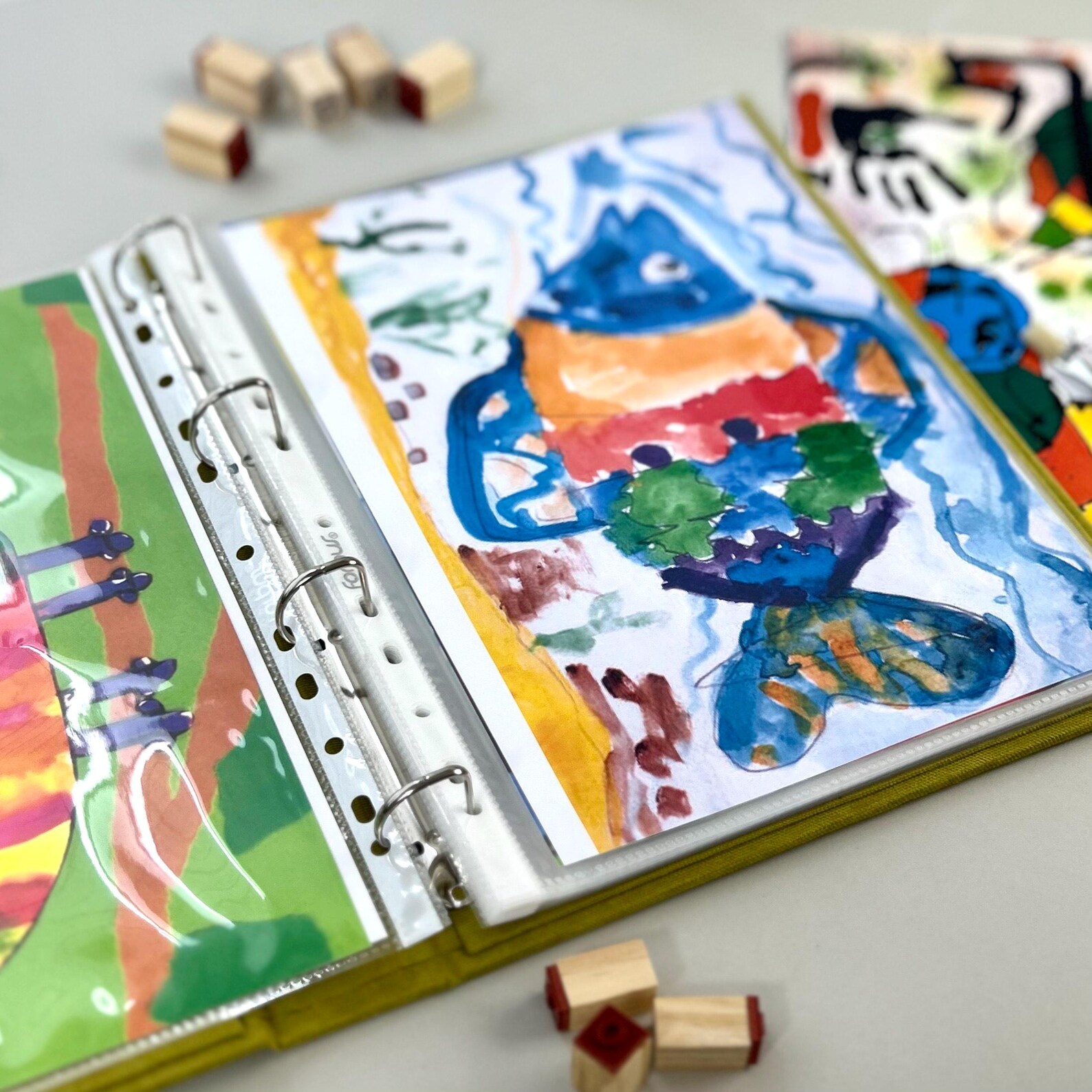 Kids Art Binder – Custom Artwork Binder, Drawing Organizer, Toddler Art ...