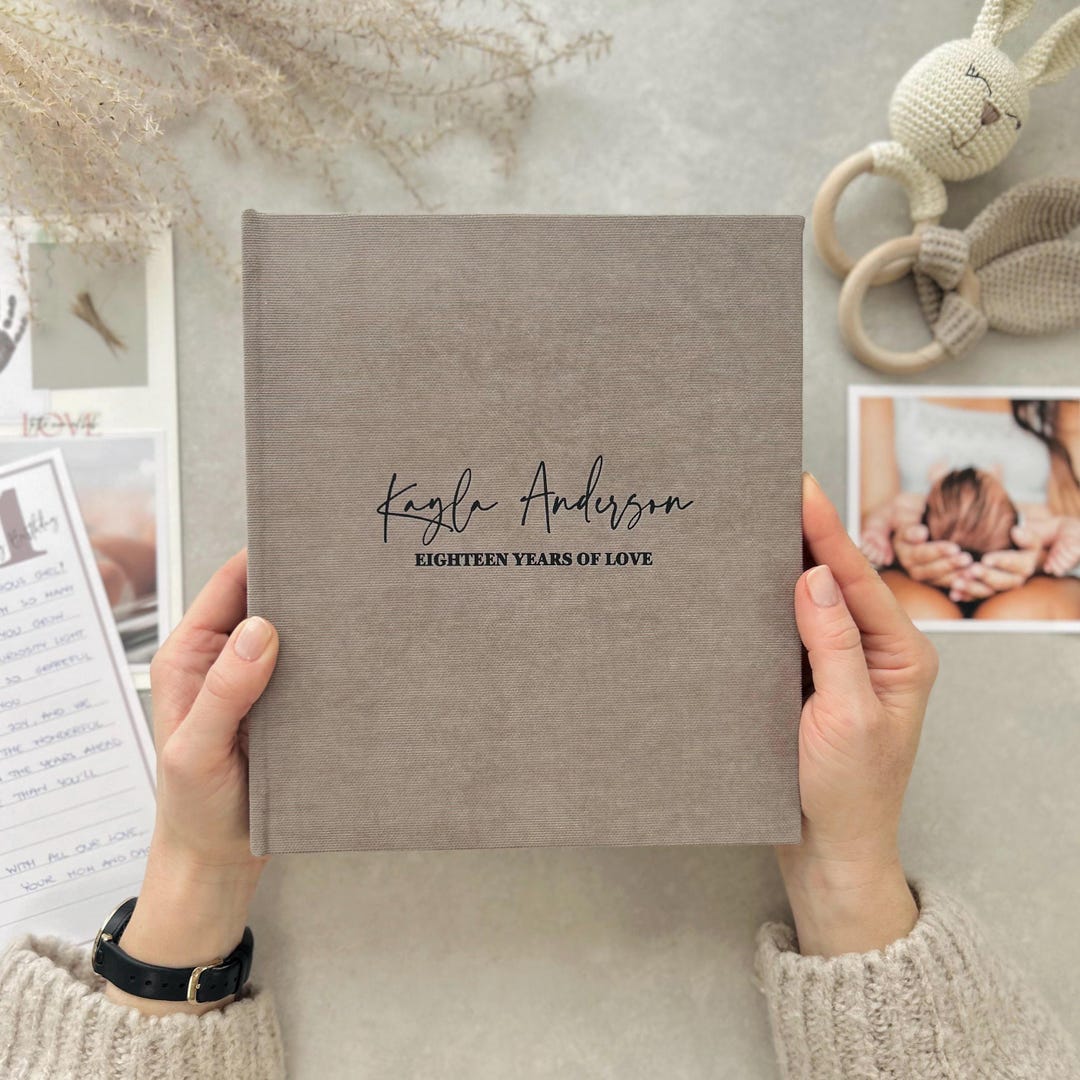 18 Years Baby Book Binder - Letters to My Son Daughter Journal Letters ...