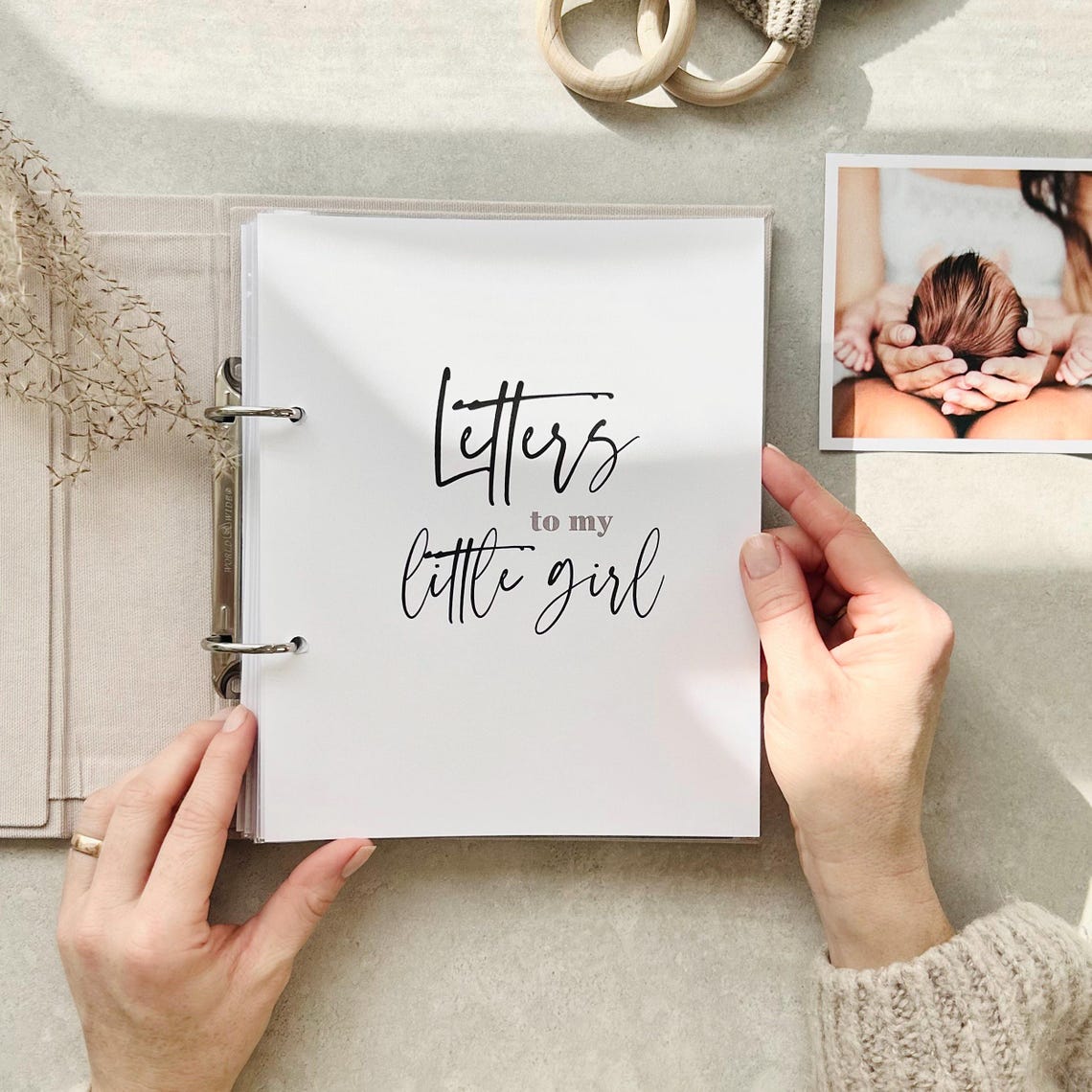 18 Years Baby Book Binder - Letters to My Son Daughter Journal Letters ...