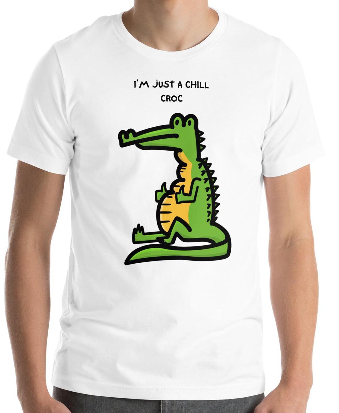 Chillcroc T-shirt, Crocodile T-shirt, Croc Shirt, Croc T-shirt, Popular ...