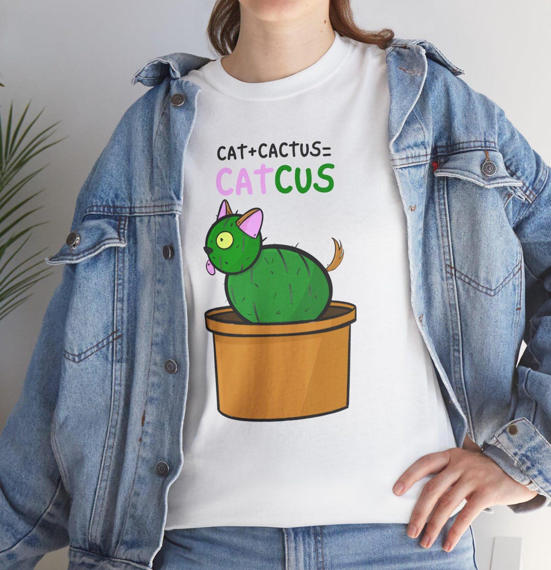 Cat Meme T-shirt, Meme Cat, Cactus Meme T-shirt, Viral Meme, Animal ...