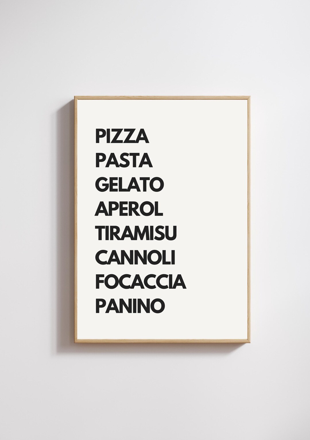 Pizza Pasta Italian Food Poster I Kitchen Poster I Foodlover I Statement Poster I Food - Etsy