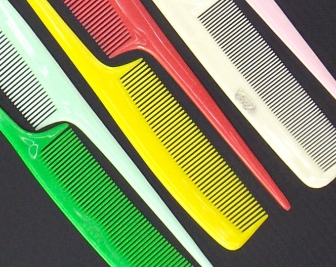 Vintage Rat Tail Comb Tip Top 50s 60s NOS Hair Comb Unbreakable Nylon ...