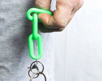 Plastic Link Keychain - Etsy