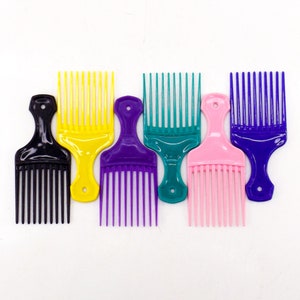 NOS Vintage Hair Pick Comb: Unbreakable Nylon Plastic, Afro Styling - Etsy