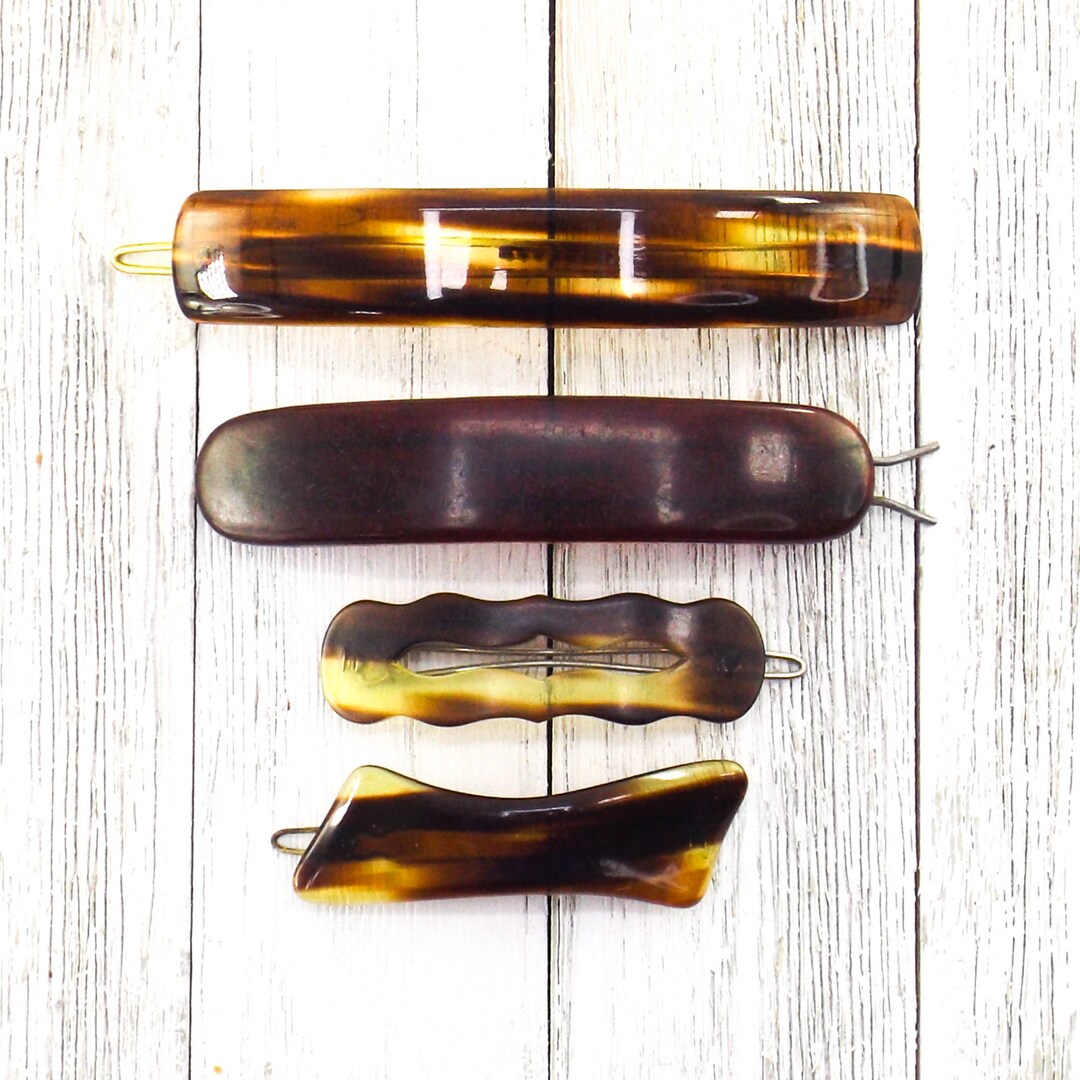 Vintage 60s 70s Barrette Hair Accessory Clip on Hair Barrette France ...