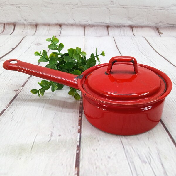 Enamel Pan With Lid - Etsy