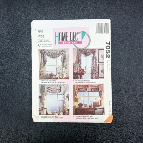 Swag Curtain Patterns - Etsy