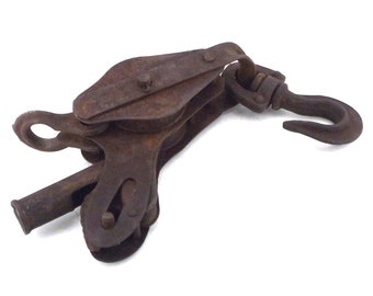 Vintage Rope Pulley - Etsy