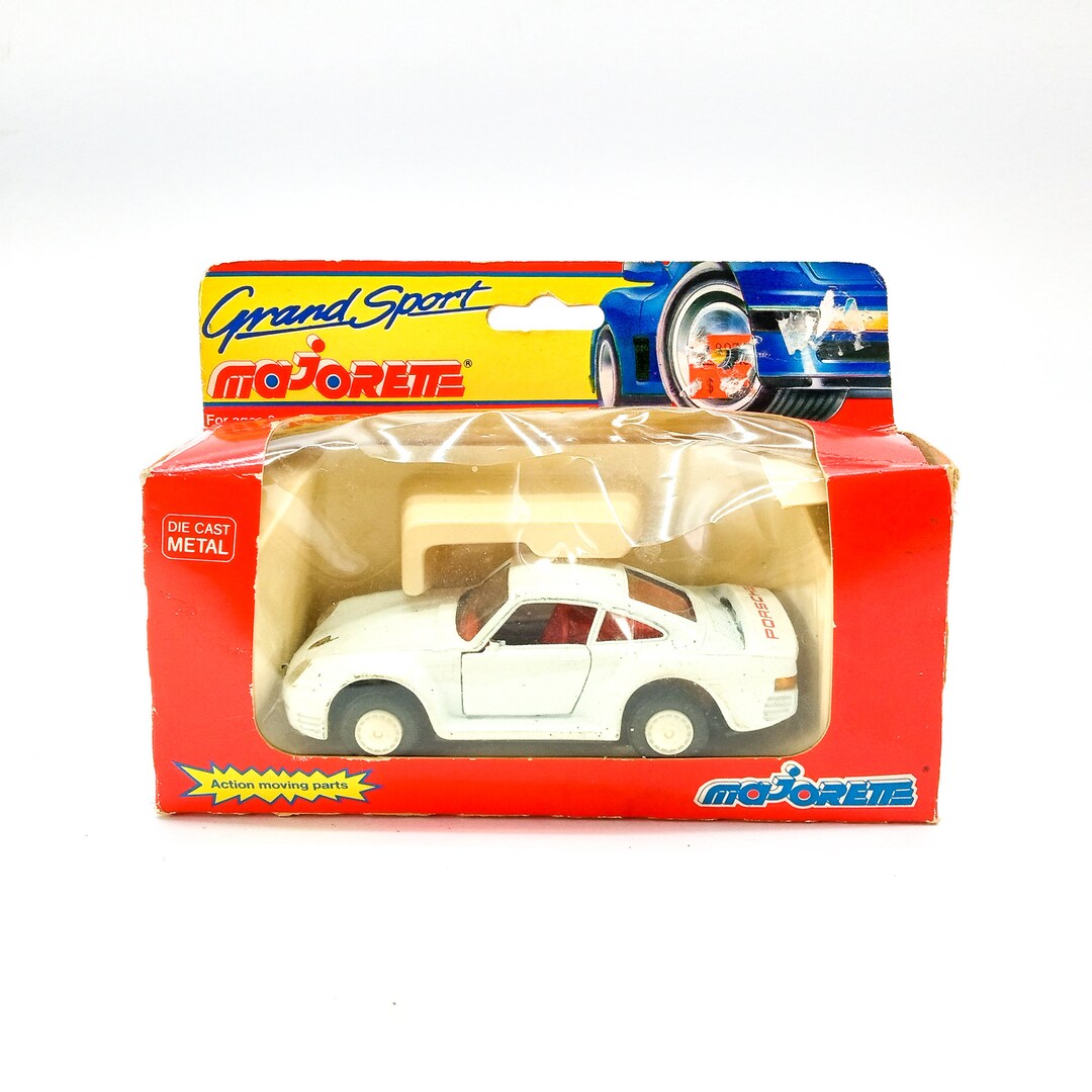 90s Vintage Grand Sport Majorette Car, Porsche Car, Diecast Metal Car ...