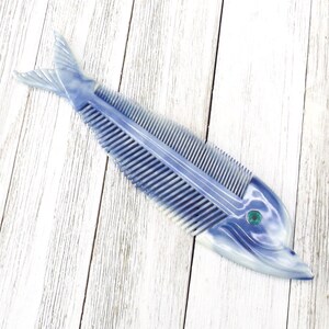 60s 70s NOS Vintage Hair Comb French Dolphin Shaped Comb Depose Plastic ...