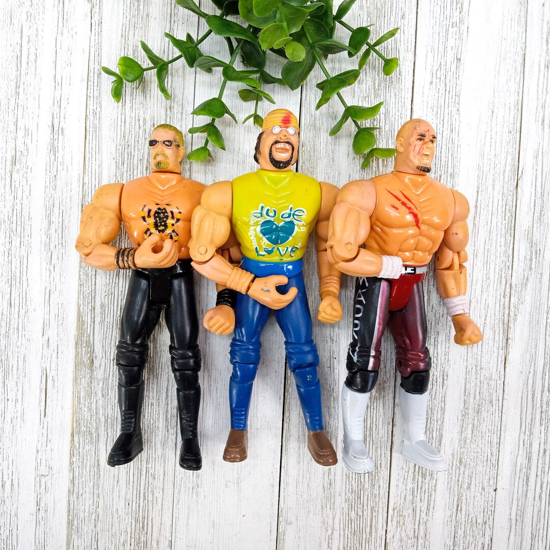 WWE WWF Dude Love Wrestling Action Figure Generic Loose Wrestler Triple ...