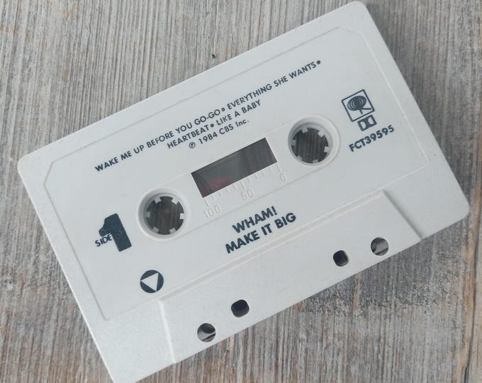 1984 Cassette Tape WHAM Make It Big Pop Music Singers CBS Records ...