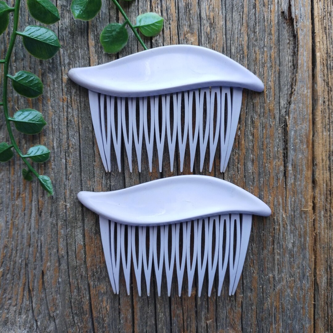 Pastel Purple Side Combs: Retro Hair Accessories - Etsy