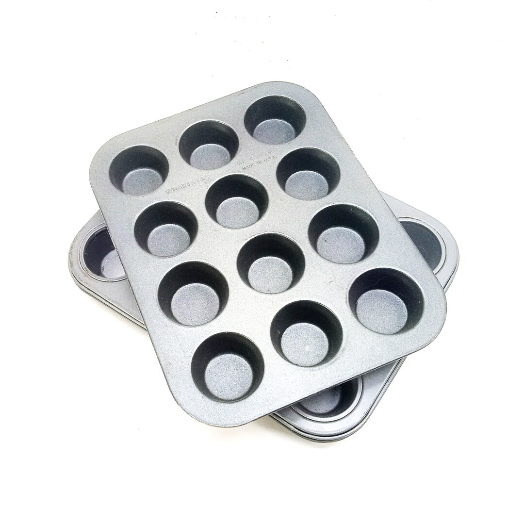 Vintage Mini Muffin Tin Pan Set of 3 Pans - Etsy