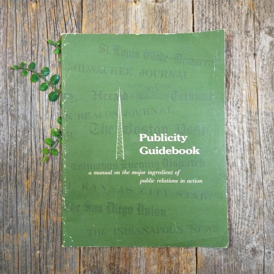 1950s Publicity Guide-book Manual Major Ingredient Public Relations ...