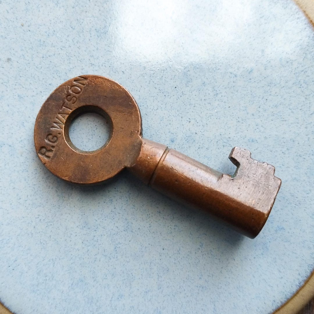 R.G. Watson RR Brass Railroad Key - Collectible Memorabilia - Etsy
