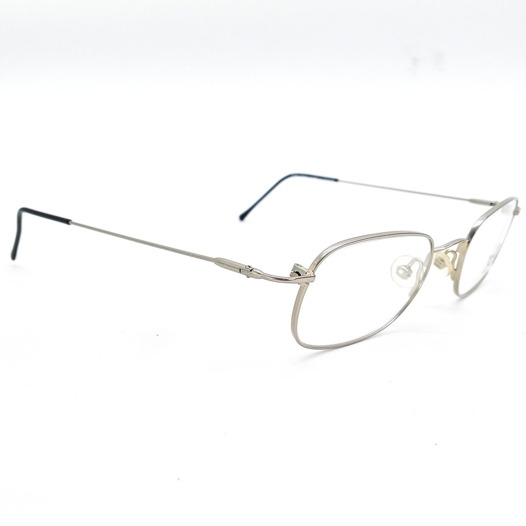 90s Glasses Vintage Eyeglasses Metal Wire Eyeglass Frames Silver, Logo ...