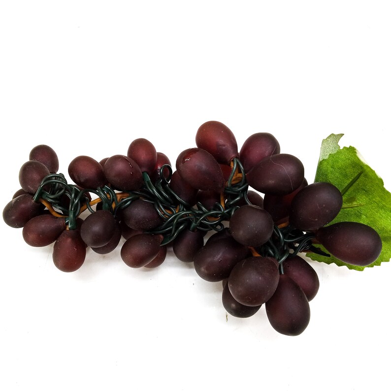 Vintage Artificial Grape Pod Cluster Three Sets of Purple - Etsy