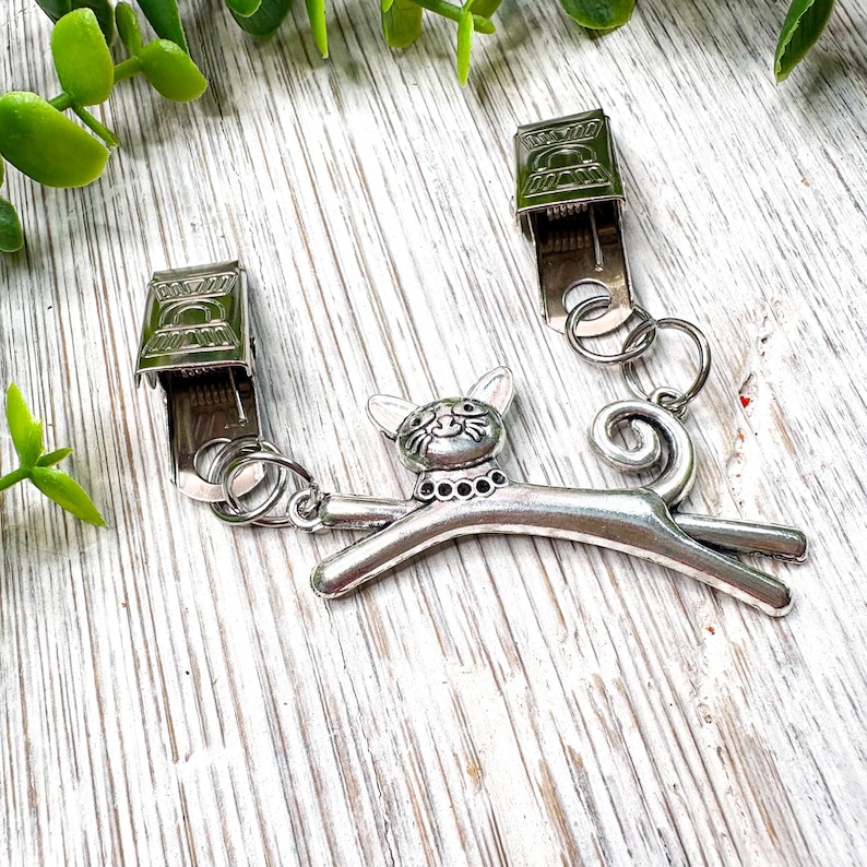 Silver Cat Cinch Clip Clasp: Handmade Shirt/dress Accessory - Etsy