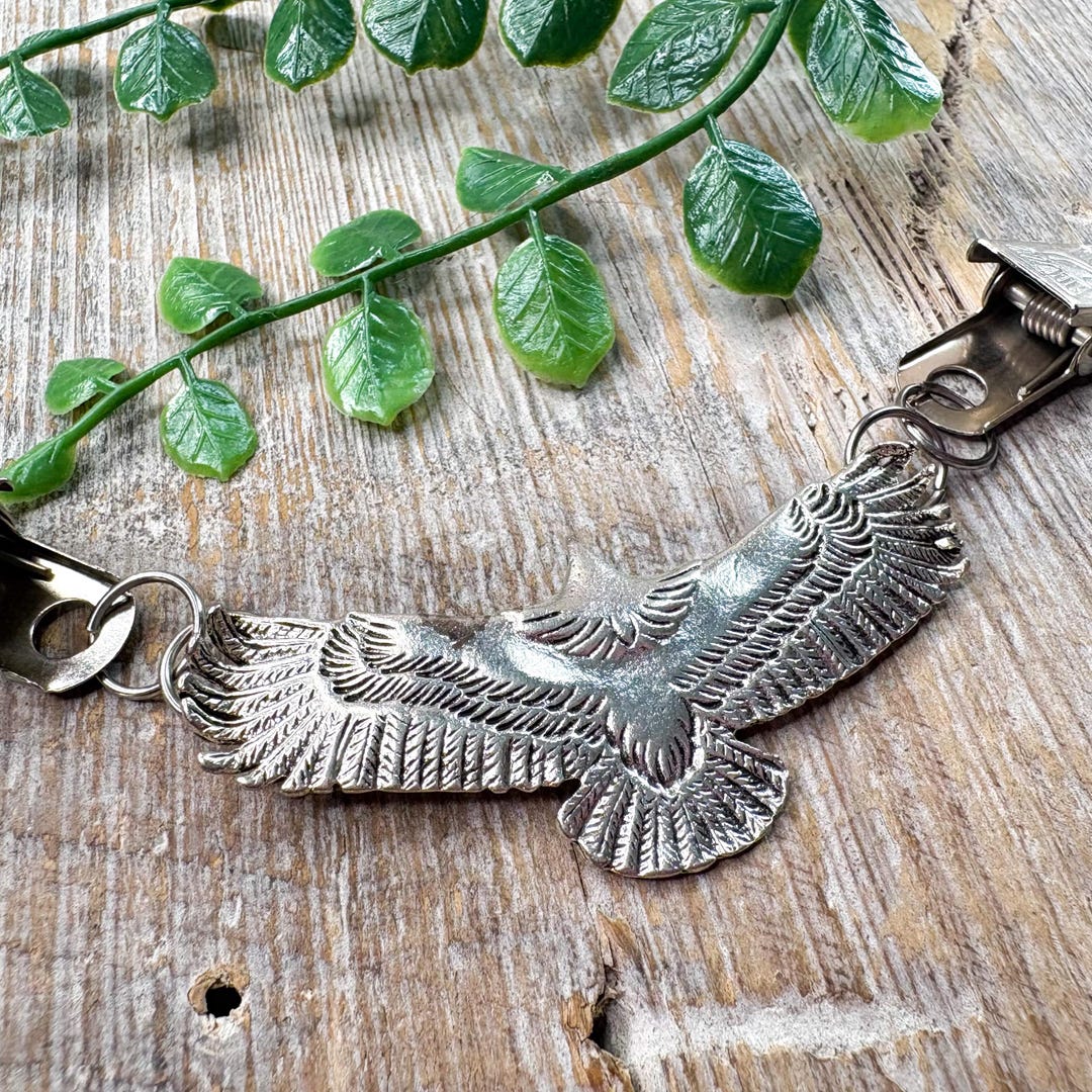 Silver Eagle Cinch Clip Clasp: Handmade Shirt/dress Accessory - Etsy