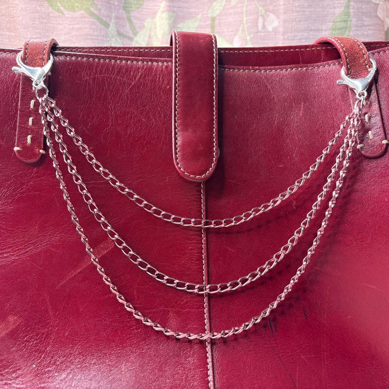 Mauve Pink Bag Chain: Multi-strand Purse Accessory (10", 12", 14") - Etsy