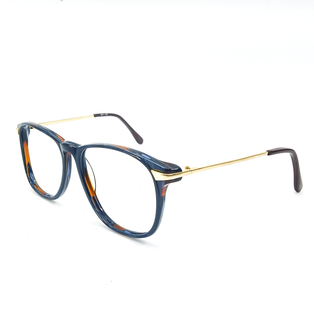 80s Glasses Vintage Eyeglasses Wide Set Large Round/square Eyeglass ...