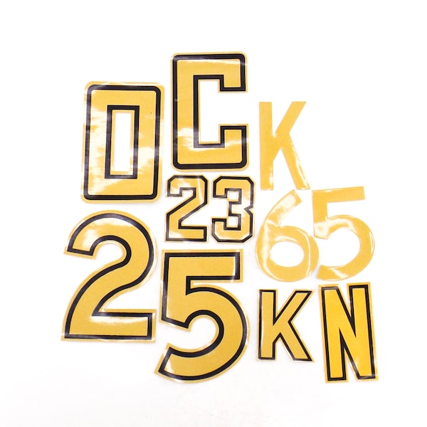 Reflective Letter Stickers - Etsy