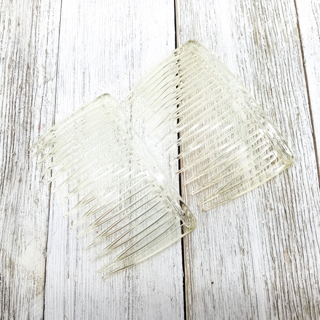 Vintage Side Hair Comb Clear Plastic Goody Comb Women Fashion ...