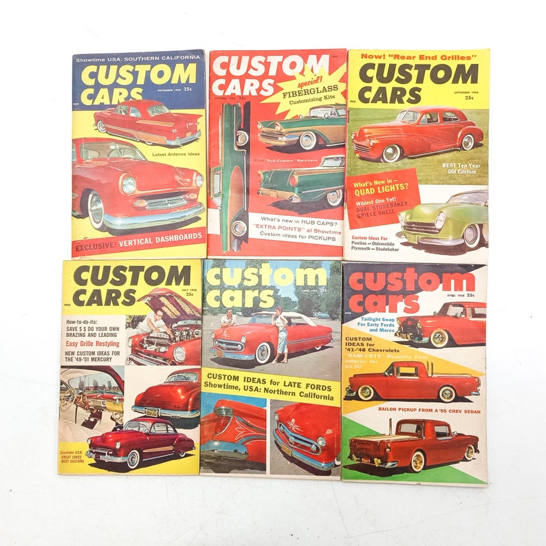 1950s Vintage Custom Cars Magazine Collection Auto - Etsy