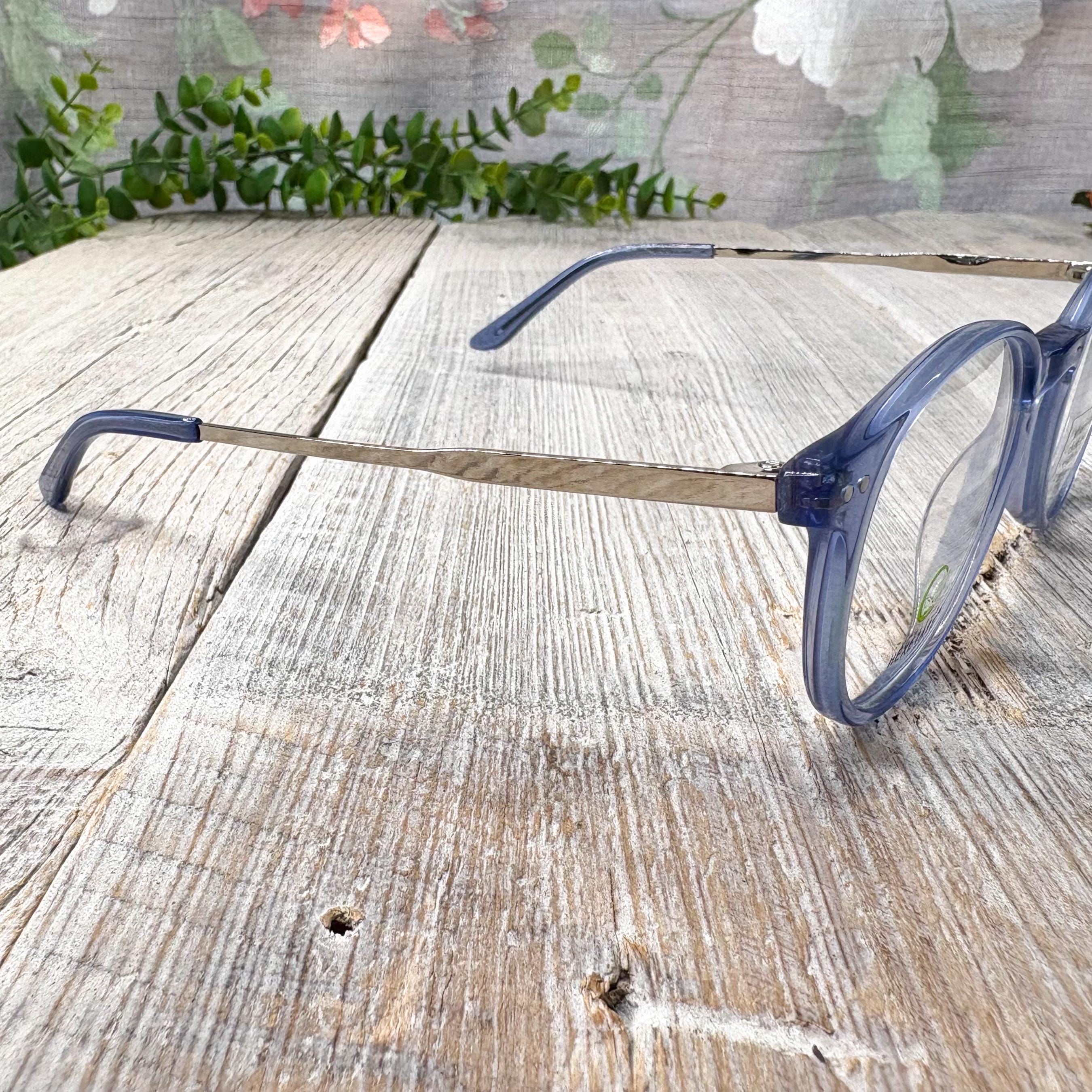 Clear Periwinkle Blue Eyeglass Frames Only Eyeglasses Deadstock Vintage ...