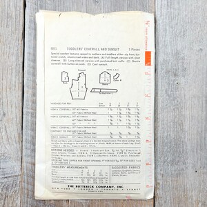 1940s-1950s Butterick Sewing Pattern 6754 Toddler/boy/girl Size 1 Bust ...