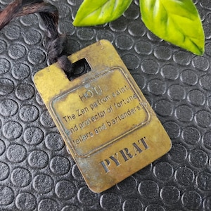 Vintage Pyrat Rum Charm HOTI Zen Patron Saint Protector Fortune Tellers ...