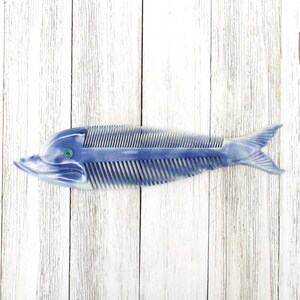 60s 70s NOS Vintage Hair Comb French Dolphin Shaped Comb Depose Plastic ...