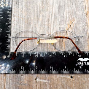 Round Tortoiseshell Matte Silver Eyeglass Frames Only Big Wire ...