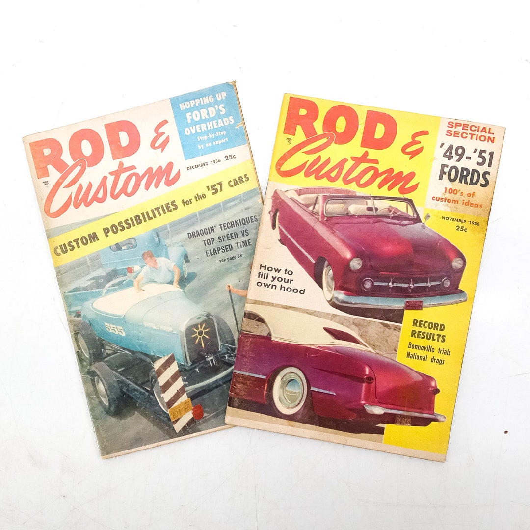 1950s Vintage Rod and Custom Car Magazine Collection Auto - Etsy