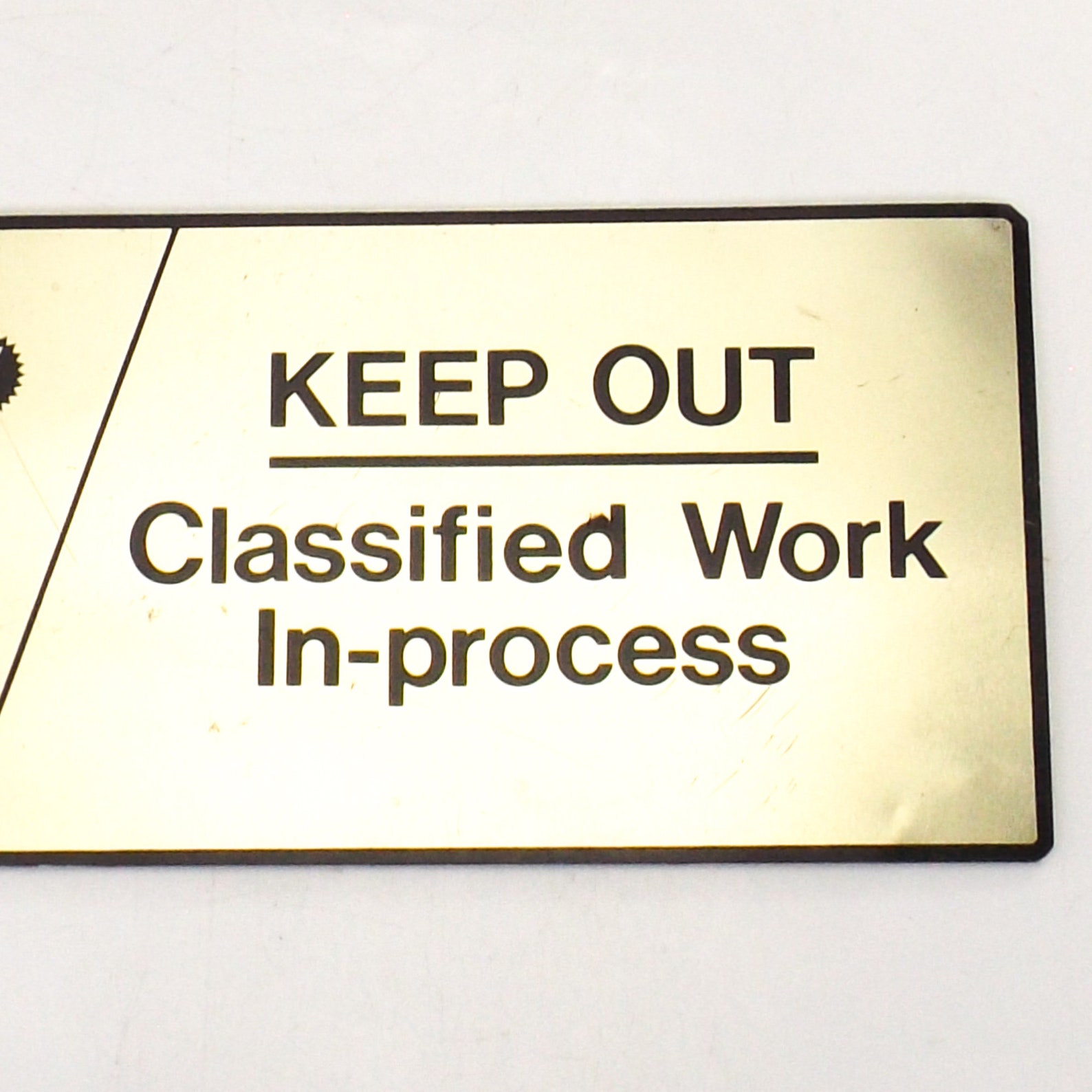 Vintage Keep Out Classified Work in Progress Vintage 80s | Etsy