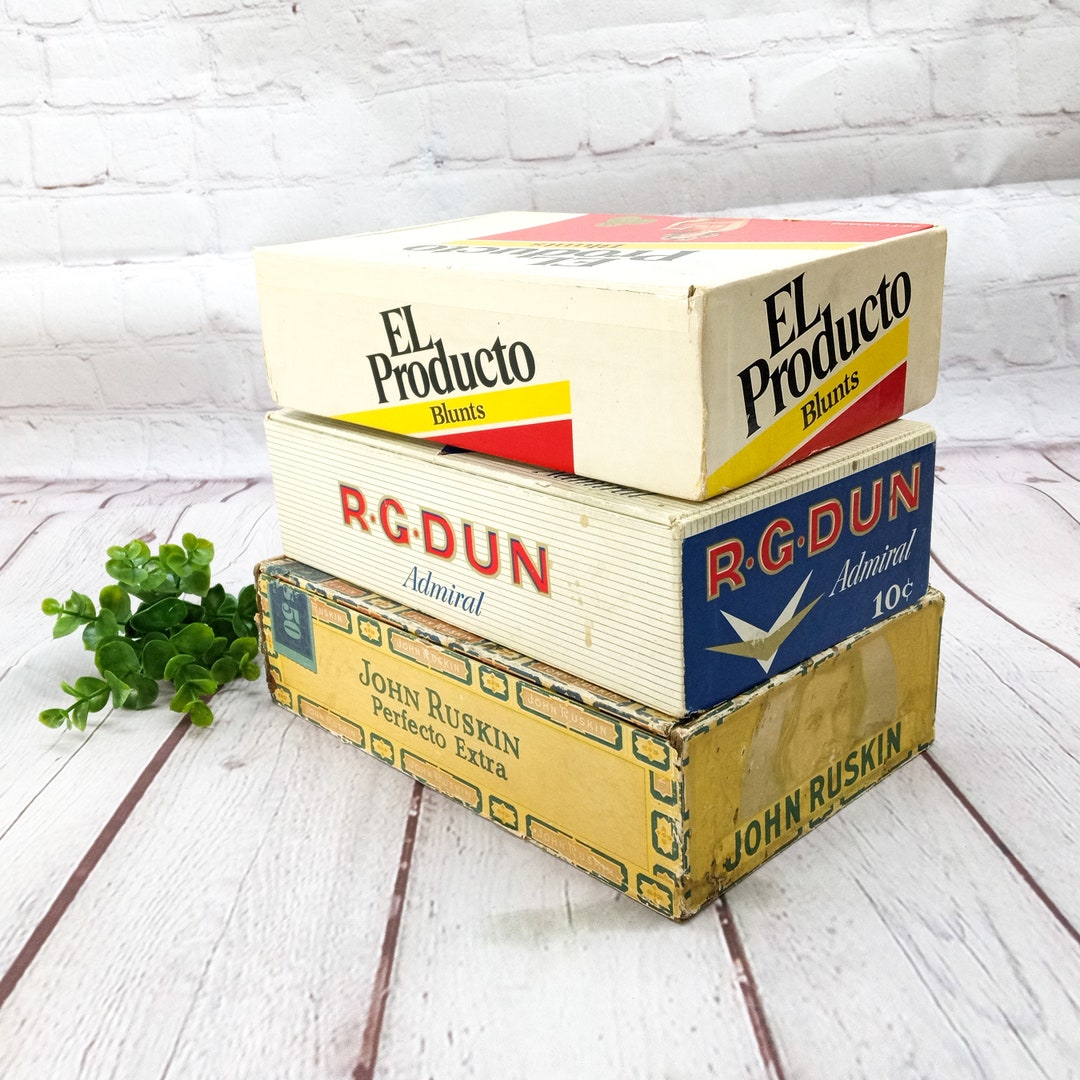 Vintage Cigar Box Collection of 3 Cigar Boxes - Etsy