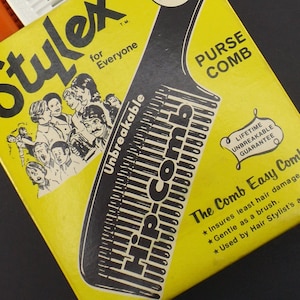 NOS Vintage Comb 70s 80s Unbreakable Plastic | Large Pocket Comb | Hair ...